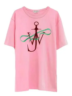 JW Anderson Embroidered T-shirt - Pink