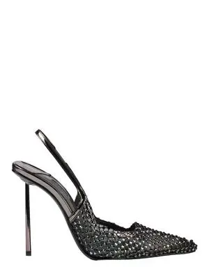 LE SILLA Gilda 120mm Embellished Slingback Pumps - Black