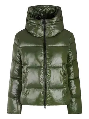 SAVE THE DUCK Logo-patch Padded Jacket - Green