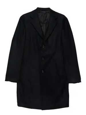 Canali Single-breasted Coat - Blue