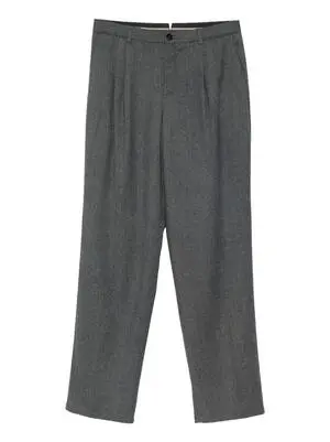 Canali Pleat-detail Trousers - Grey
