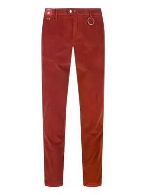 TRAMAROSSA Luis Velvet Trousers - Red