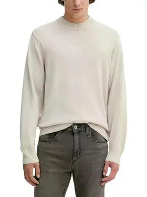 Karl Lagerfeld Logo-detail Crew-neck Sweater - Neutrals