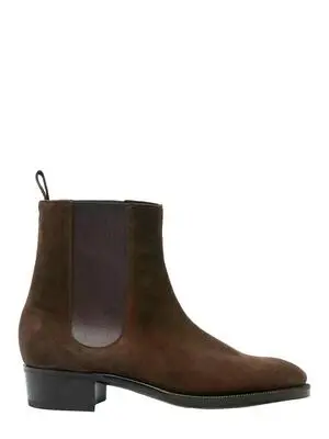 JOHN LOBB Suede Chelsea Boots