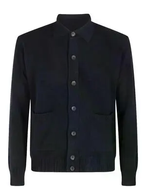 FILIPPO DE LAURENTIIS Buttoned Pocket Cardigan - Blue