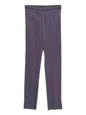 Issey Miyake Pleated Split Trousers - Grey
