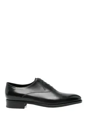 John Lobb Leather Oxford Shoes - Black