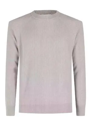 FILIPPO DE LAURENTIIS Ribbed Crew Neck Sweater - Neutrals