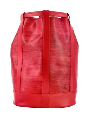 LOUIS VUITTON Randonnee Epi Leather Pm Backpack - Red