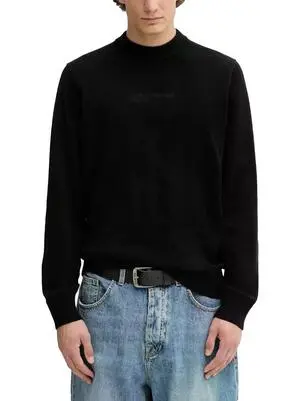 Karl Lagerfeld Mock-neck Knit Sweater - Black