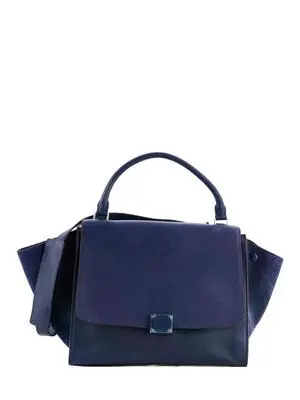 Celine Trapeze Medium Satchel - Blue