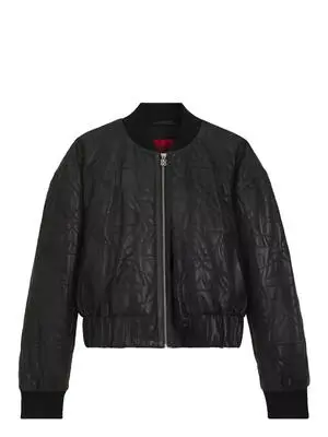 Hugo Lesana Quilted Zip-up Jacket - Black