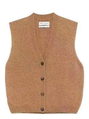 Marc O'polo Button-up Gilet - Brown