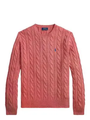 Polo Ralph Lauren Long-sleeve Cable-knit Sweater - Pink