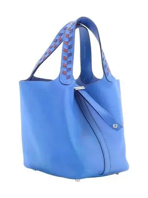 Hermès Picotin Lock Tressage Epsom Pm Bucket Bag - Blue