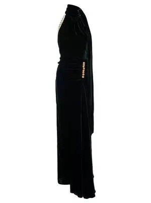 V:PM ATELIER Bex Embellished Maxi Dress - Black