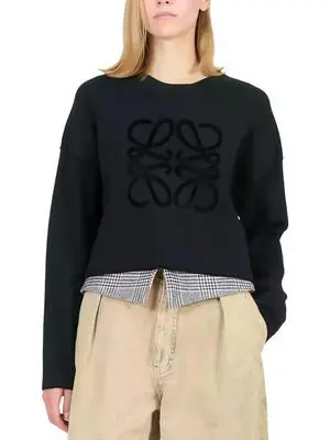 Loewe Anagram-logo Sweater - Black