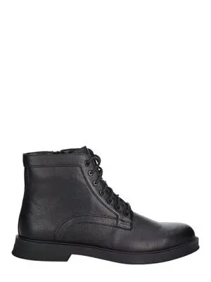 Hugo Lace-up Zip Boots - Black