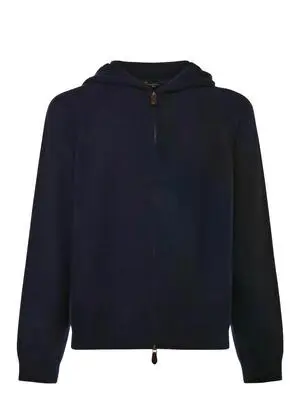 Loro Piana Hooded Zip-up Jacket - Blue