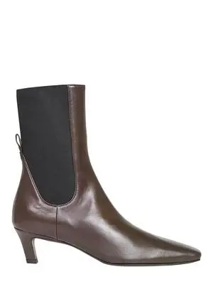 TOTEME 50mm Leather Chelsea Boots - Brown