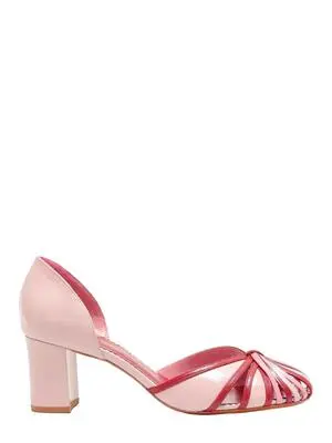 STUDIO CHOFAKIAN 55mm Strappy Leather Pumps - Pink