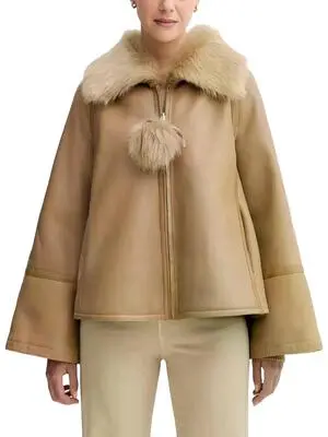 BY MALENE BIRGER Reversible Shearling Jacket - Neutrals