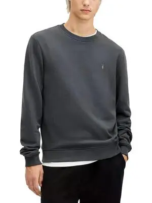 ALLSAINTS Raven Embroidered Sweatshirt - Grey