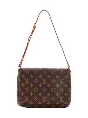 LOUIS VUITTON Musette Tango Monogram Canvas Shoulder Bag - Brown