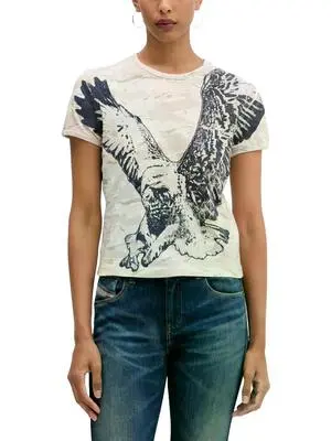 DIESEL Eagle Graphic T-shirt - Neutrals