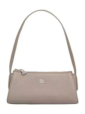 Hugo Logo-plaque Shoulder Bag - Neutrals
