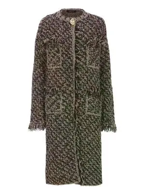 FABIANA FILIPPI Fringed-Hem Knit Coat