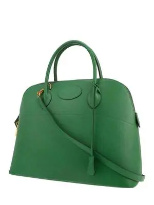 Hermès 1995 Bolide 35 Leather Tote Bag - Green