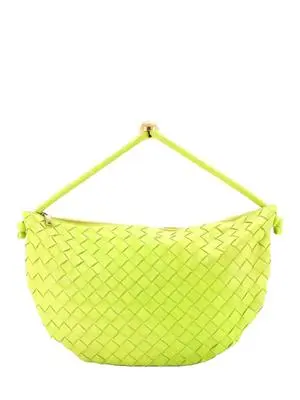 Bottega Veneta Turn Pouch Intrecciato Nappa Medium Hobo Bag - Green