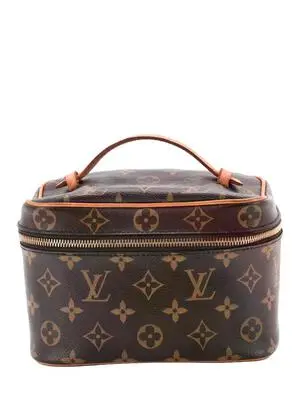 LOUIS VUITTON Vanity Case Monogram Canvas Mini Pouch - Brown