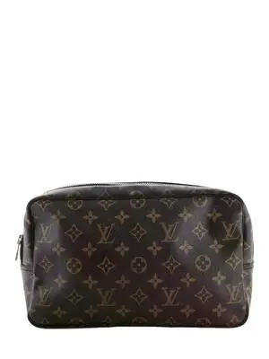 LOUIS VUITTON Trousse Toiletry Monogram Canvas 28 Pouch - Brown