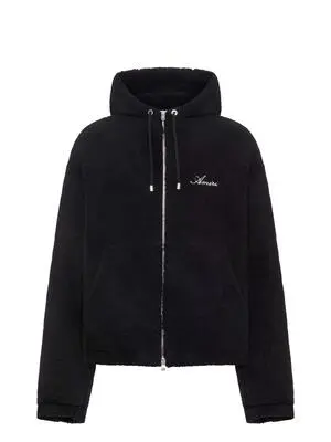 Amiri Hooded Zip-up - Black