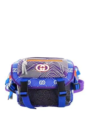 Gucci Gg Fabric Buckle Flap Backpack - Multicolour
