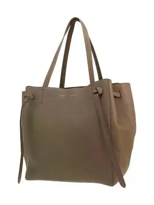 Celine Cabas Phantom Grained-leather Tote Bag - Brown
