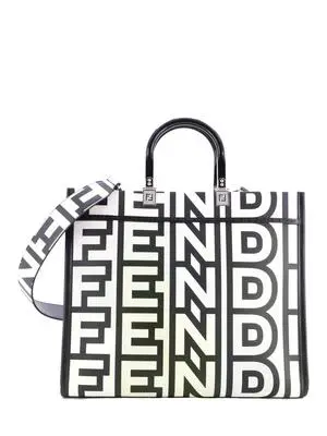 Fendi X Marc Jacobs Sunshine Shopper Printed Leather Medium Tote Bag - Multicolour