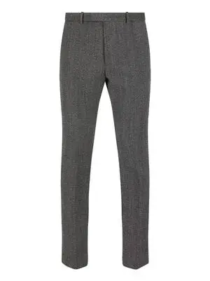 Gucci Herringbone Trousers - Black