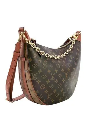 LOUIS VUITTON Loop Reverse Monogram Canvas Hobo Bag - Brown