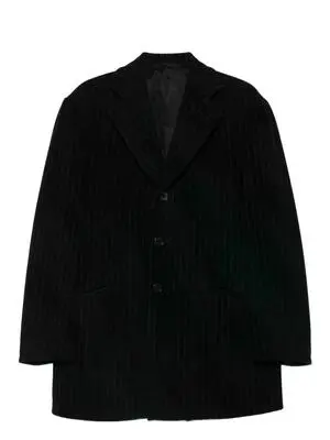 ROMEO GIGLI 1990s Pinstripe Blazer - Black
