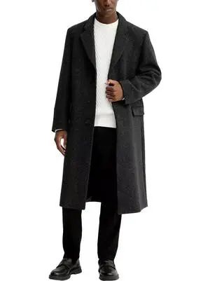 Hugo Single-breasted Coat - Grey