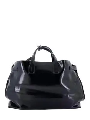 Burberry Banner Nm Patent Large Tote Bag - Black