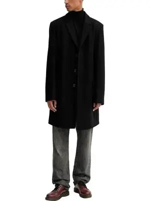 Hugo Single-breasted Coat - Black