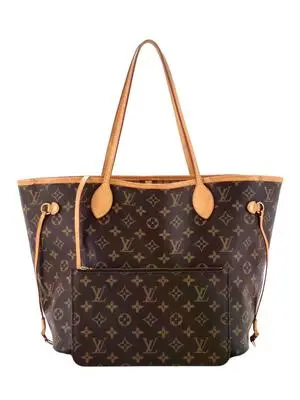 LOUIS VUITTON Neverfull Mm Monogram Tote Bag - Brown