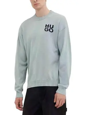 Hugo Logo Sweater - Blue