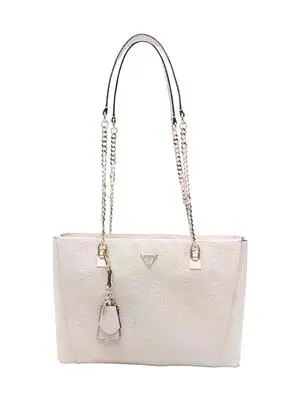 Guess 4g-logo Shoulder Bag - Neutrals