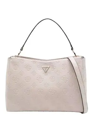 Guess Tisha Monogrammed Tote Bag Neutrals