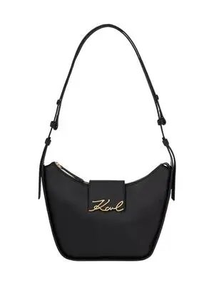 Karl Lagerfeld K/signature Shoulder Bag - Black